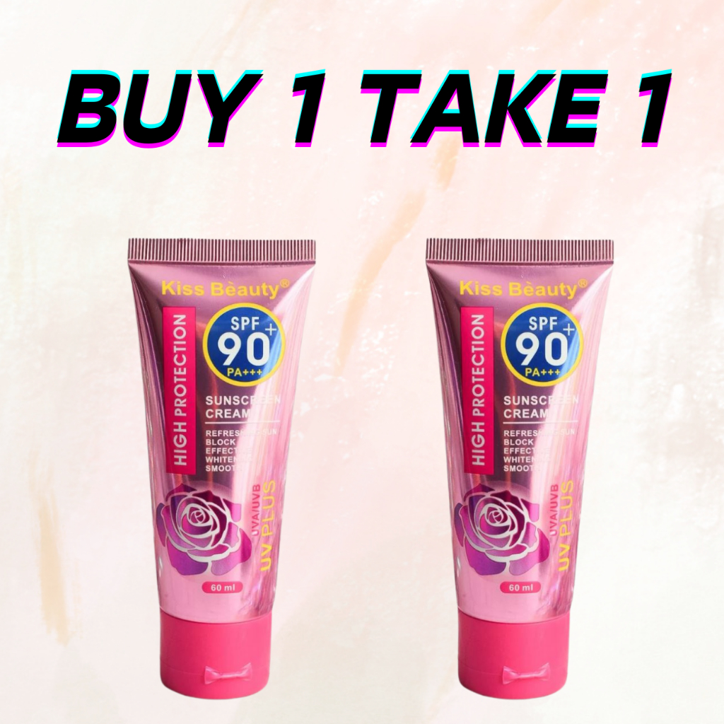 SPF90+ Sunscreen Cream High Protection UV PLUS 60ml Whitening Cream | Shopee Philippines