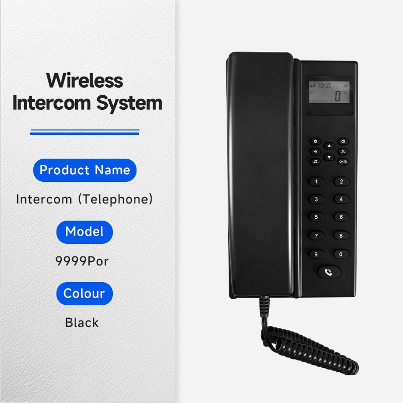 ANJIELO Wireless Intercom Phone 2.4GHz 433MHz Audio Walkie Talkie ...