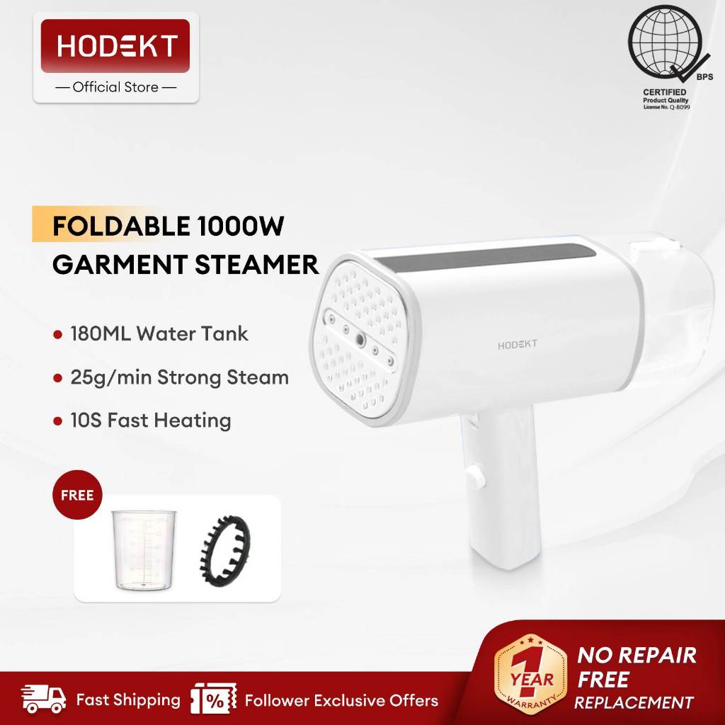 HODEKT Steam Iron Handheld Garment Steamer Travel Steamer Iron for ...