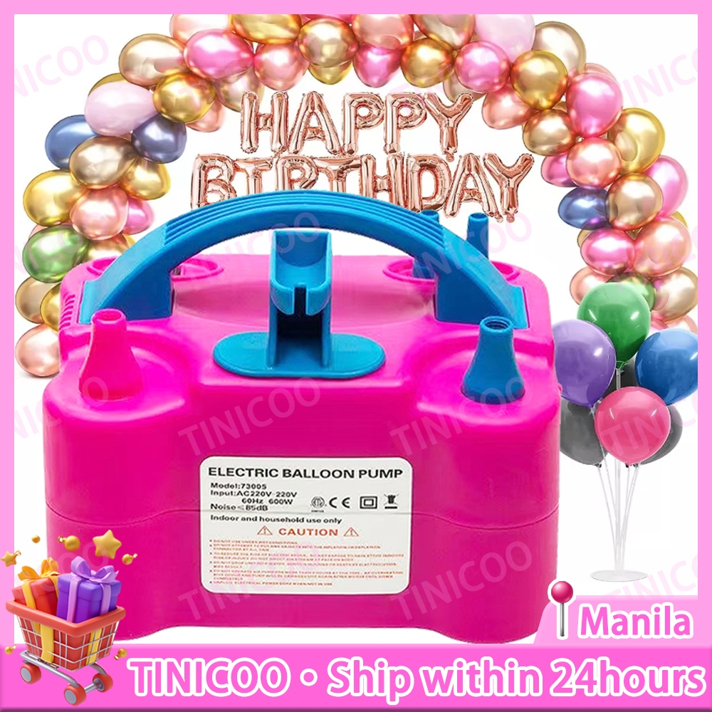 Super powerful electric inflatable balloon pump double hole fast ...