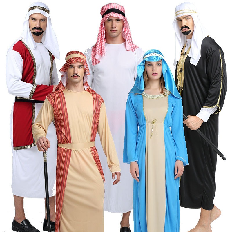 Adult Muslim Man And Women Dress Princes of Qatar Adult Prince Arabian ...