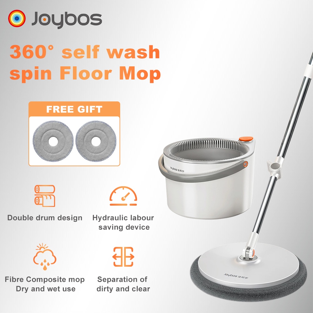 Joybos M16 Plus Self Wash Spin Mop Rotating Spin Mop Bucket Set Automatic Spinning Magic ...