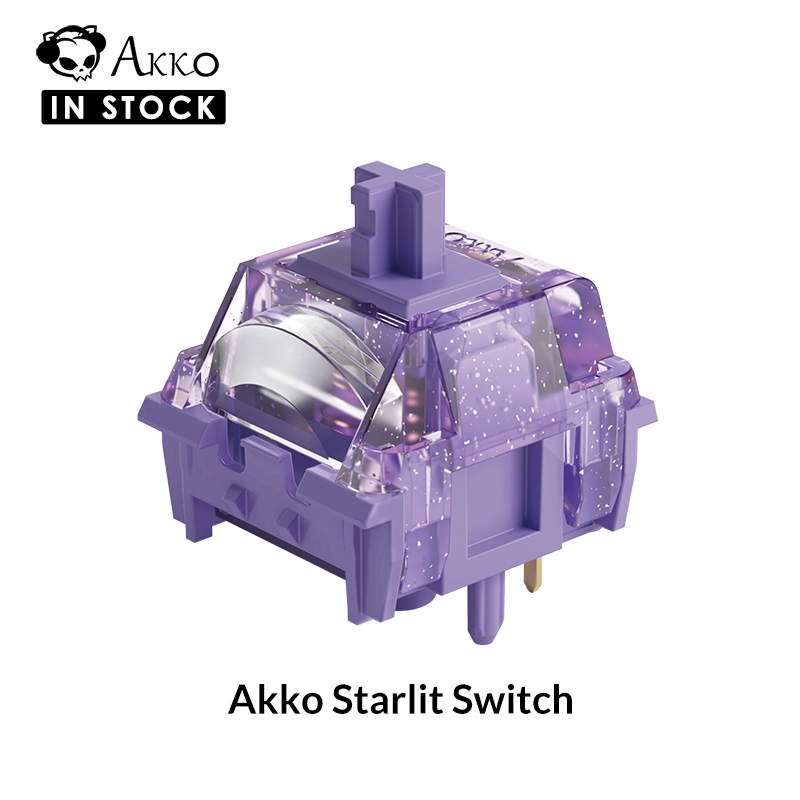 Akko 2 Pack-90 Pcs Starlit Switches With LED diffuser, 5-Pins And ...