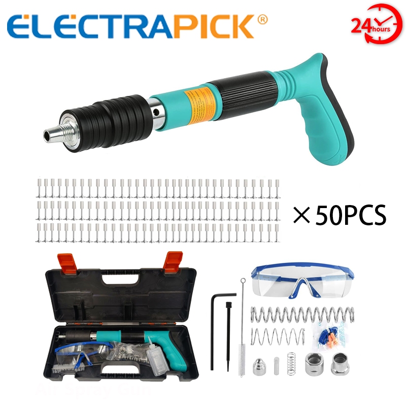 Electrapick Concrete nail gun kit with 50 nails 5-speed adjustable ...