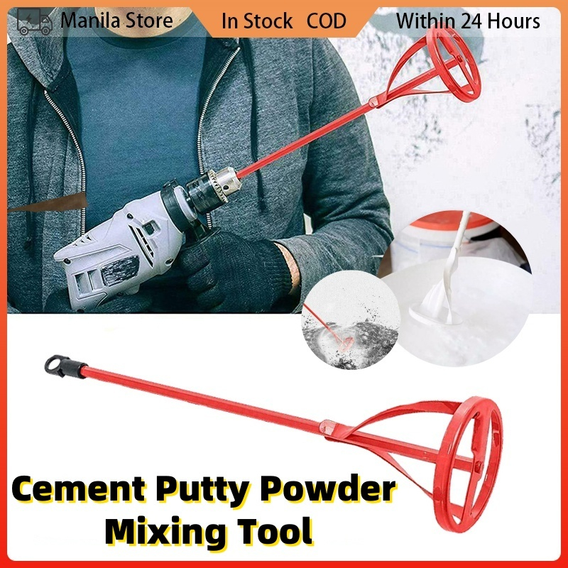 Hexagon Shaft Plaster Mud Mixer Handheld Paint Cement Putty Powder ...