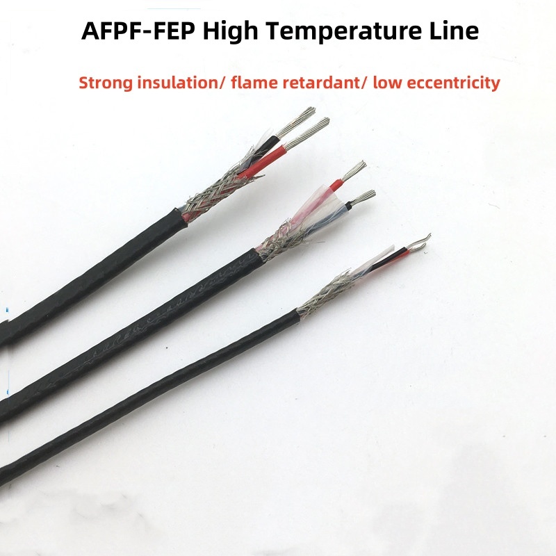 AFPF Fluoroplastic FEP Shielded High Temperature Cable Shielded Signal Line Shielded Wire Oil ...