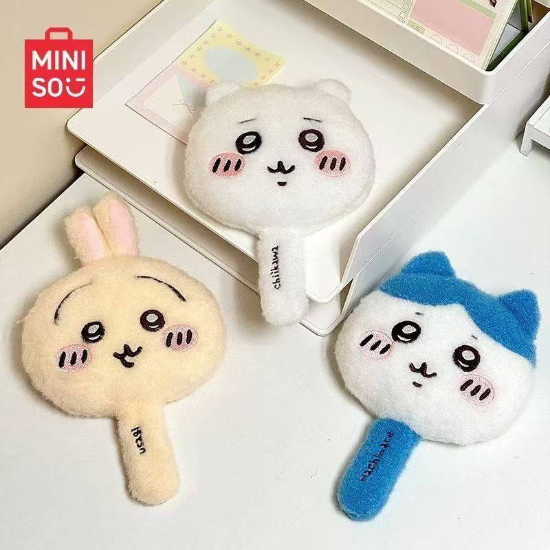 Miniso MINISO Premium Chiikawa Plush Handheld Mirror usagi hachiware ...