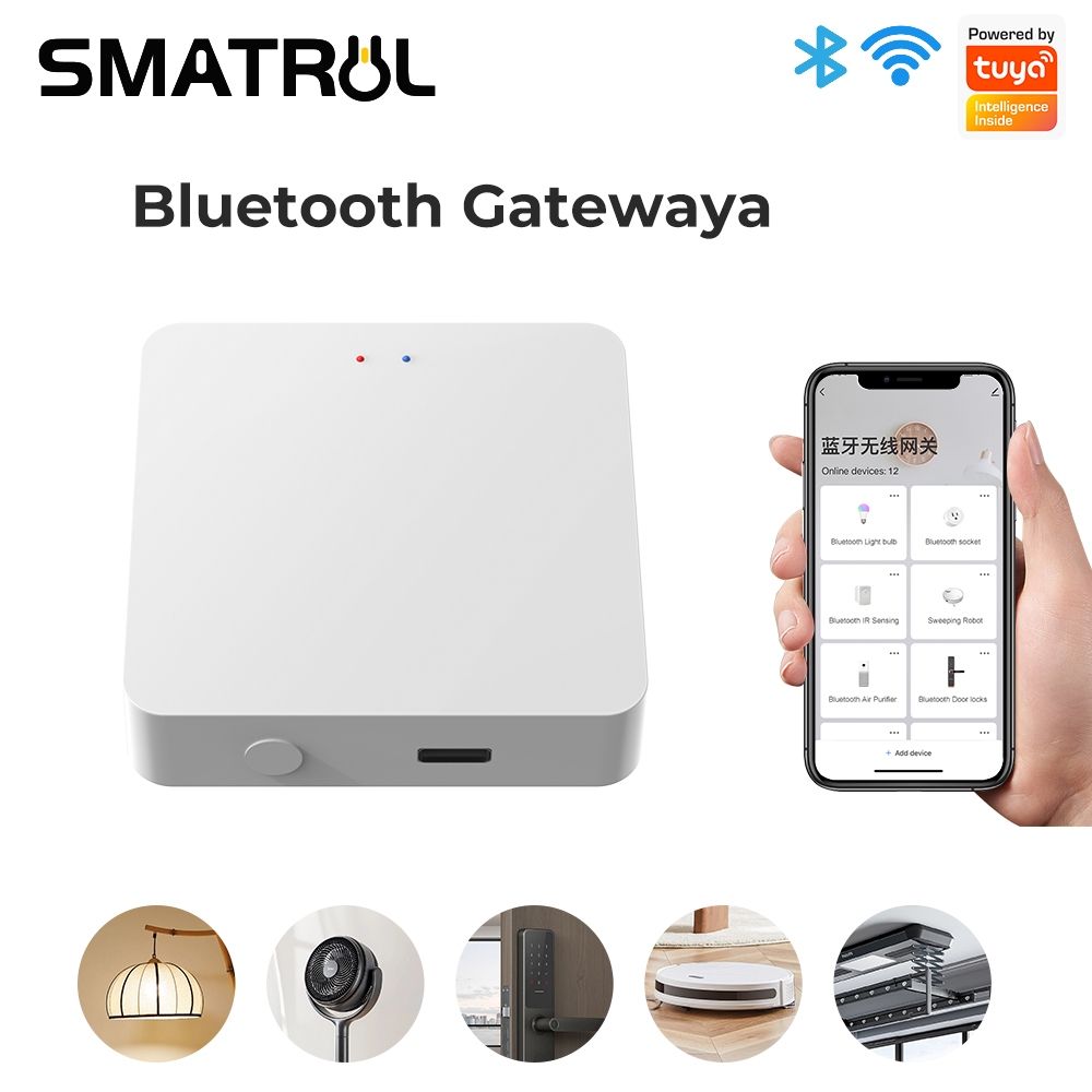 SMATRUL Smart Bluetooth Gateway Wireless Bridge Hub For Remote Control ...