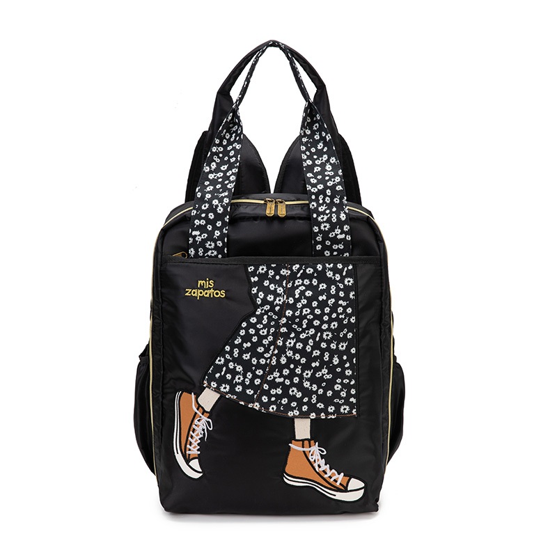 Miszapatos Nylon Fashion Large-Capacity Backpack Printed Can Hang ...