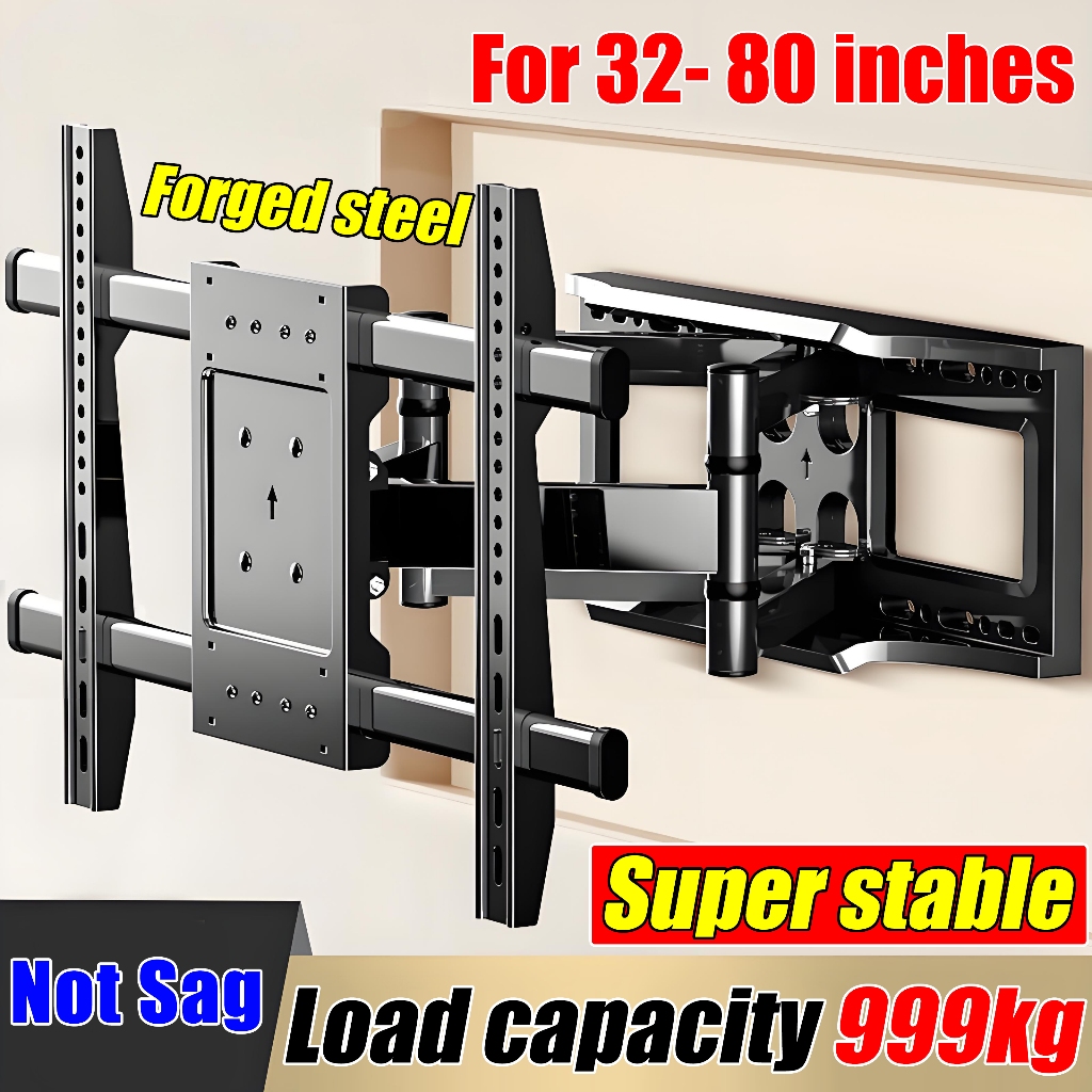 6 Arms Unvisal Tv Wall Bracket For 32"-80" Led/lcd Wall Mount Bracket ...