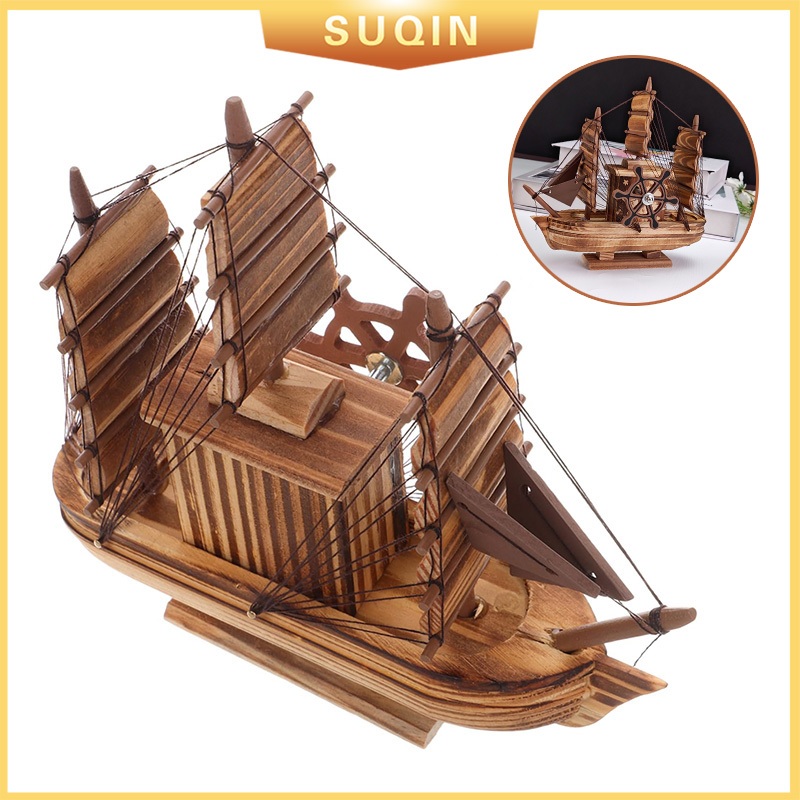 SQ Vintage Marine Nautical Wooden Sailing Boat Ship Wood Crafts ...