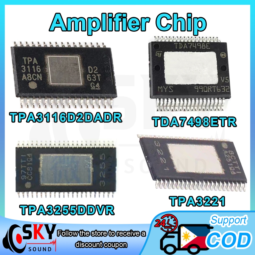 SKYSOUND IC Power Amplifier Chip TPA3116 TDA7498e TPA3255 TB21 502t ...