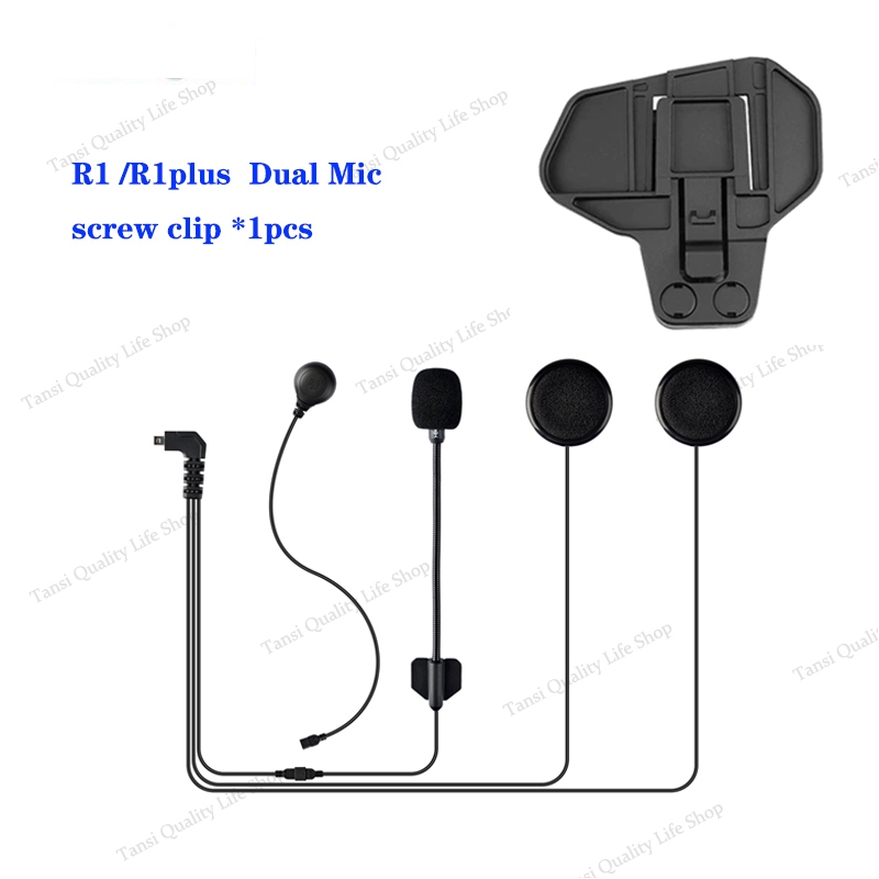 Original R1 Pro/R1 Plus/F1 PLUS Accessories Motorcycle Helmet Headset ...