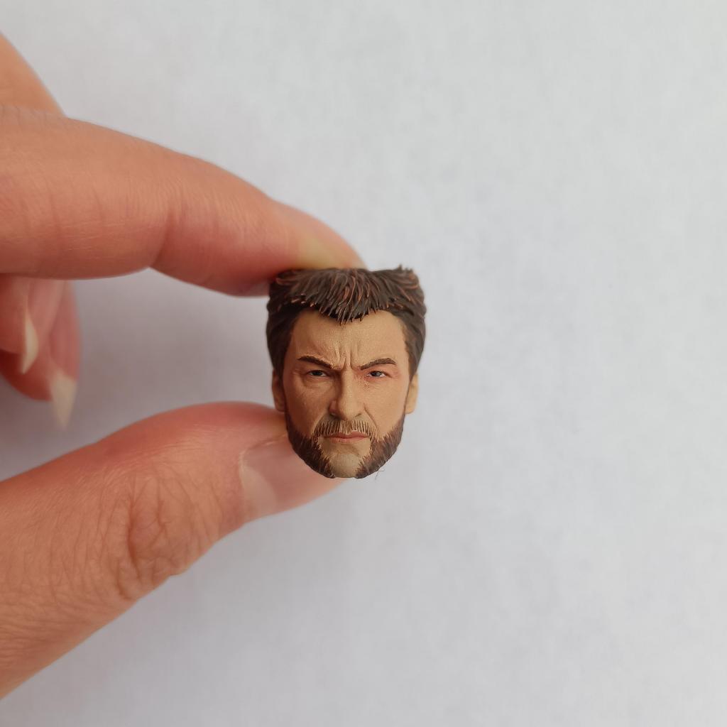 Painted Version 1/12 Scale Wolverine Logan Hugh Jackman Head Carved ...