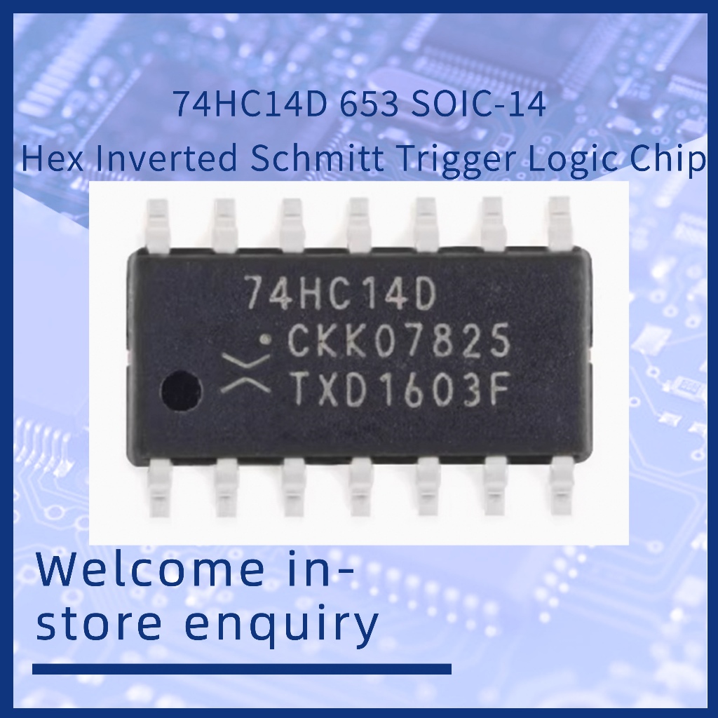 74HC14D 653 SOIC-14 Hex Inverted Schmitt Trigger Logic Chip | Shopee Philippines