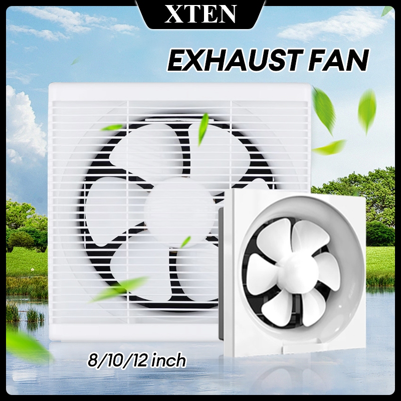 XTEN 8/10/12inch Portable Exhaust Fan for Kitchen with Cover Small ...