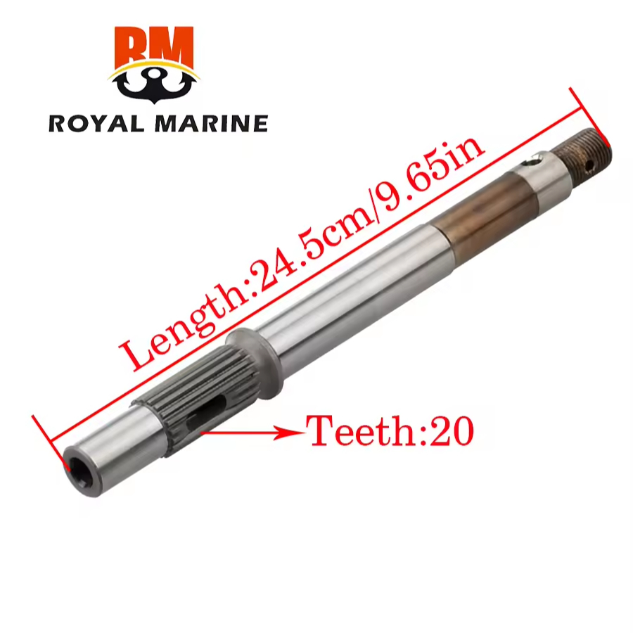 6F5-45611 Propeller Shaft For Yamaha Outboard Motor 2 Stroke 40HP MU-1 ...