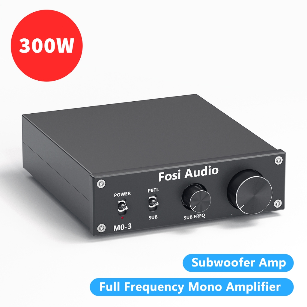 Fosi Audio M03 200 Watt TPA3255 Subwoofer Amplifier Mini Mono Channel ...