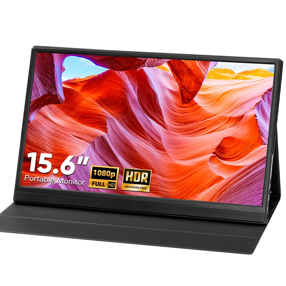 15.6 Inch Portable HDMI IPS Monitor Type-C Port HD 1080P HDR IPS Screen ...
