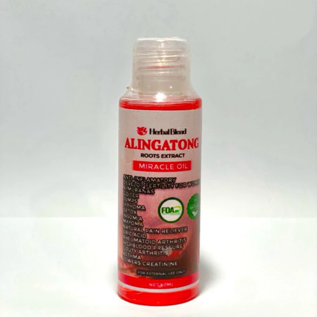 Herbal Blend Alingatong Roots Extract Miracle Oil 60ml | Shopee Philippines