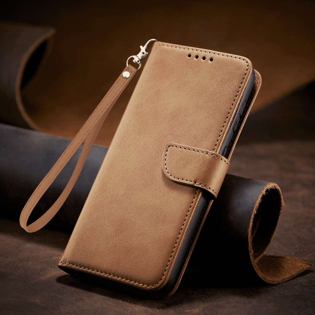 For ITEL P55 4G Case PU Leather Stand Holder itel p55 Flip Casing ...
