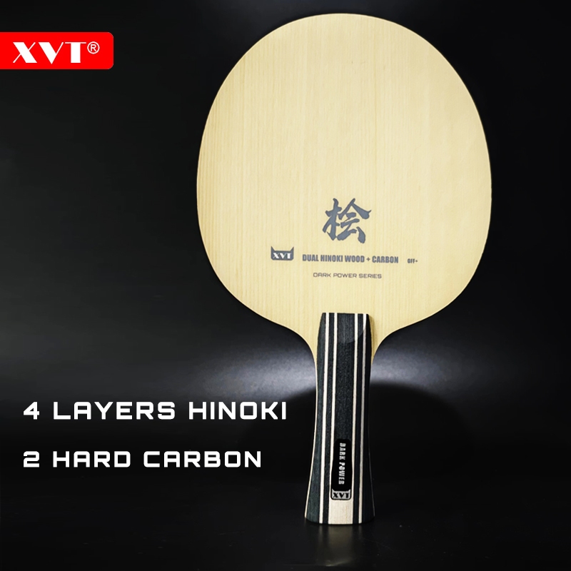 XVT Dual HINOKI CARBON Dark Power Table Tennis Blade/ ping pong Blade ...