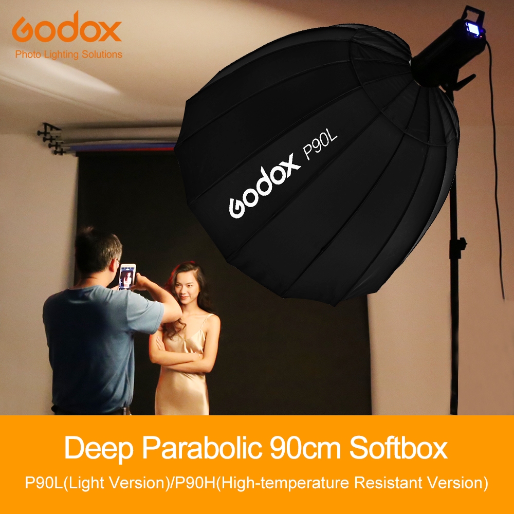 Godox P90L / P90H 90cm Deep Parabolic Softbox Bowens Mount Soft Box ...