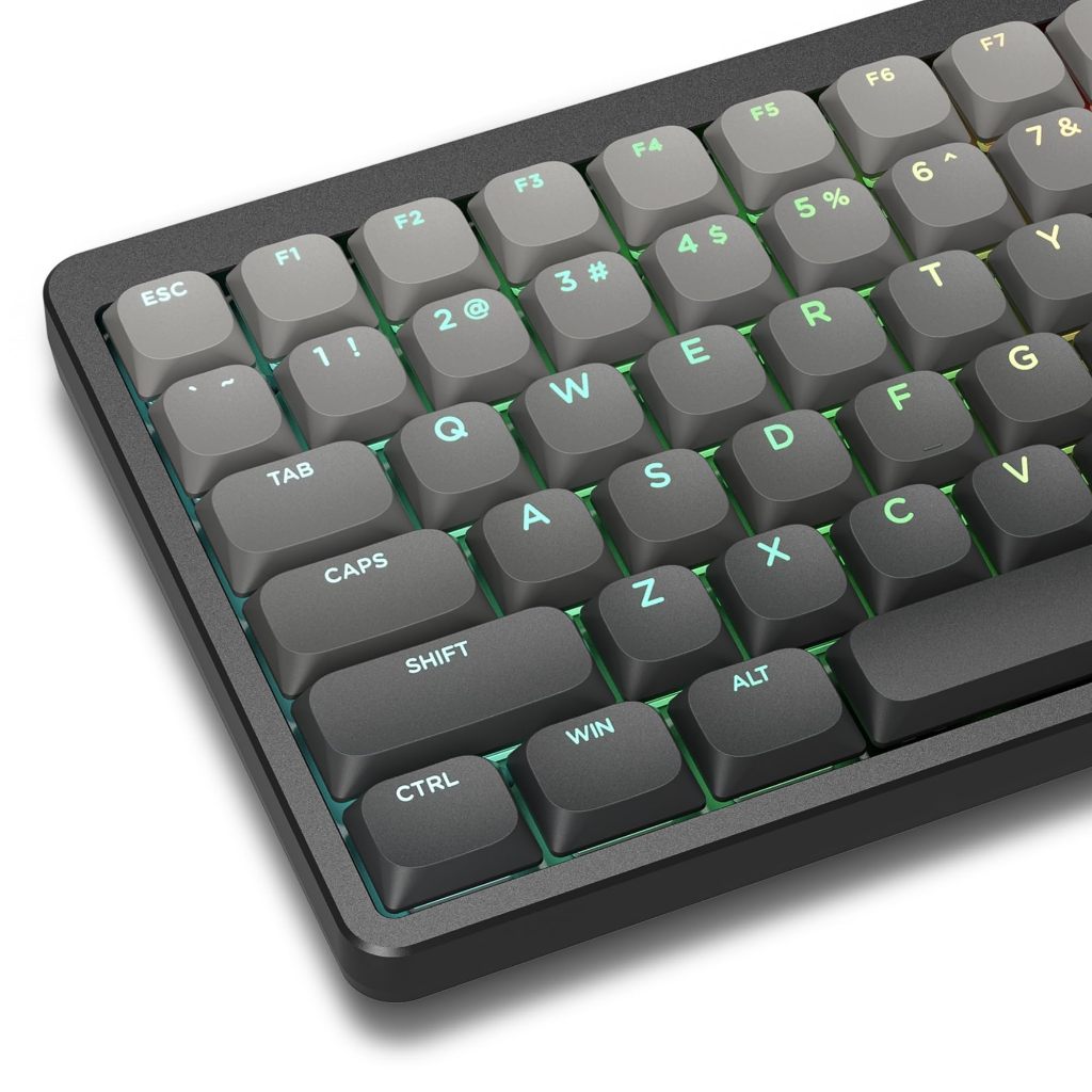 132 Keys Low Profile Keycaps Shine Through Custom PBT Keyboard Key Caps ...