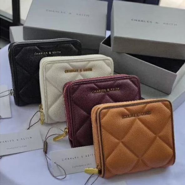 2023 NEW ARRIVAL CNK 10701345 Women's Diamond Soft Zipper Short Wallet ...