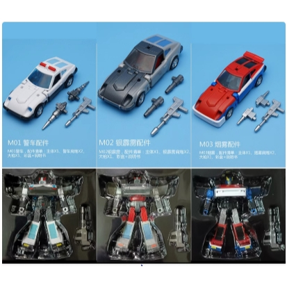 Steel deformation police car three brothers M01 police car M02 silver ...