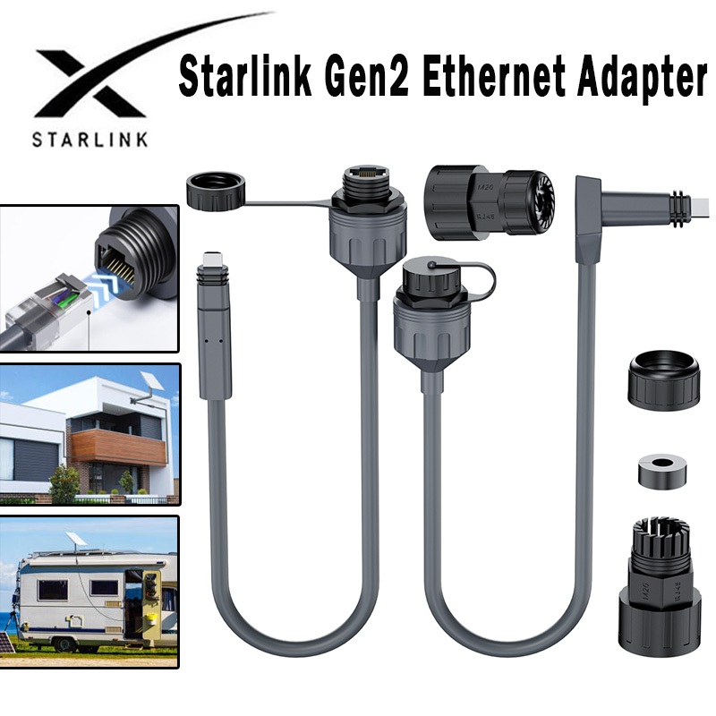 HdoorLink 2Pcs Starlink Gen2 Ethernet Adapter SPX To Starlink V2 ...
