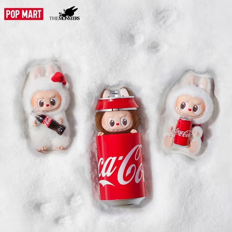 Genuine POP MART Labubu The Monsters Coca Cola Vinyl Face Doll Series ...