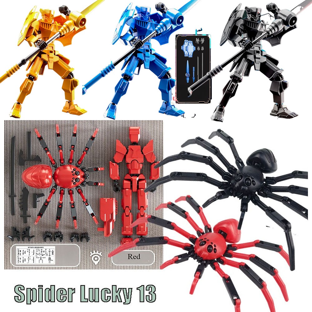 Lucky 13 Action Figure Multi-full Moveable Joint Diy Spider Dummy 13 ...