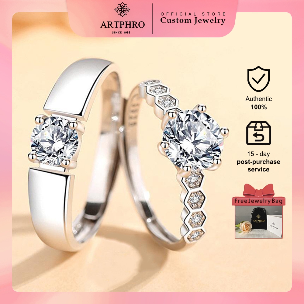 [ARTPHRO] Ring For Couple for Women and Men Adjustable size | Shopee ...