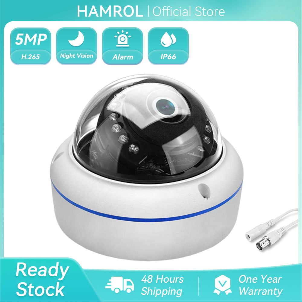 Hamrol 5MP AHD Analog Camera Outdoor Waterproof Night Vision Security ...