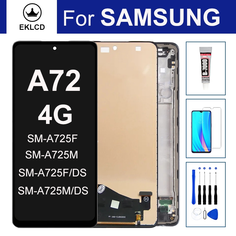 6.7'' Display Screen for Samsung Galaxy A72 4G A725 SM-A725F A725M LCDDisplay Touch Panel ...