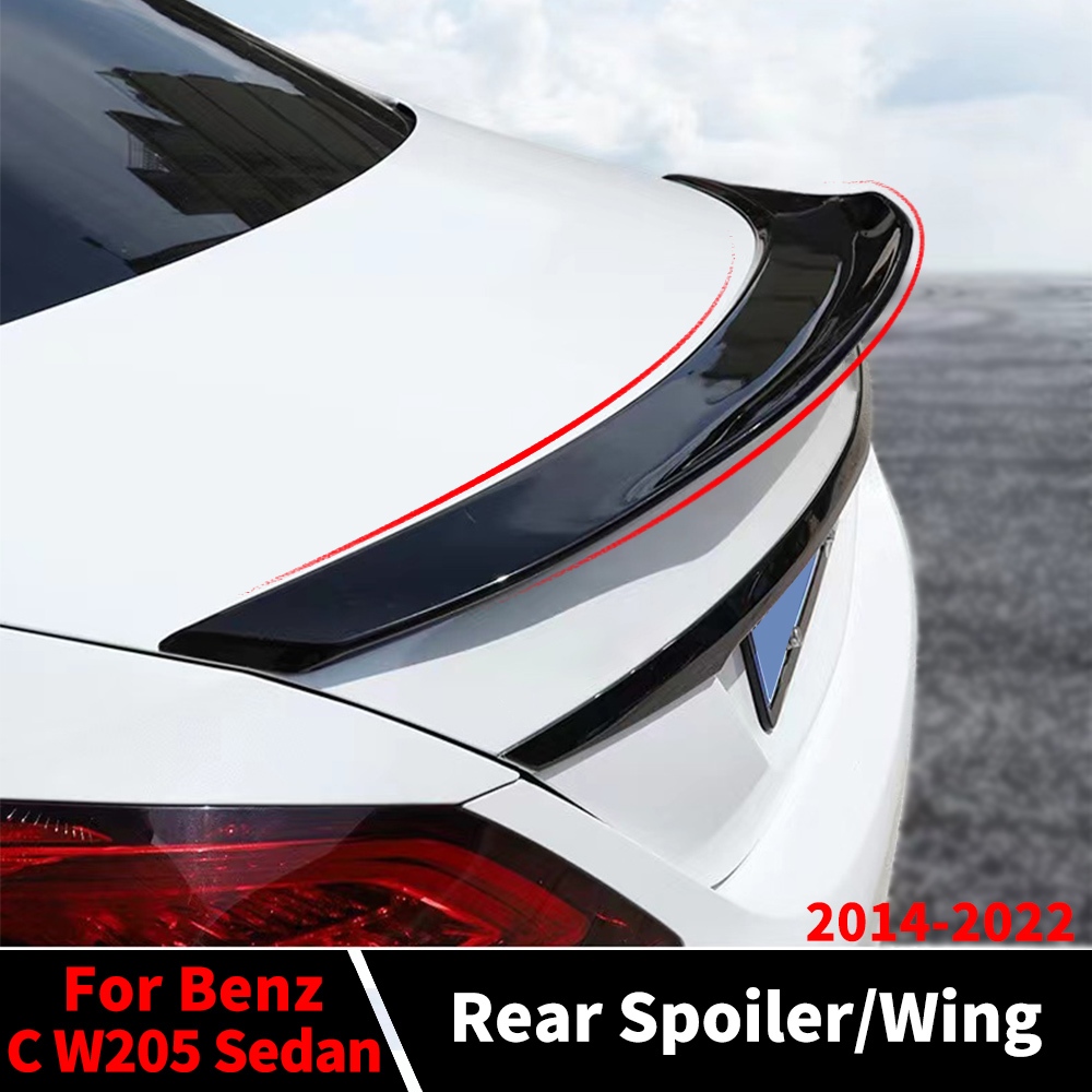 Rear Spoiler Wing Tail Trunk Boot Lip Refit For Mercedes Benz C W205 ...