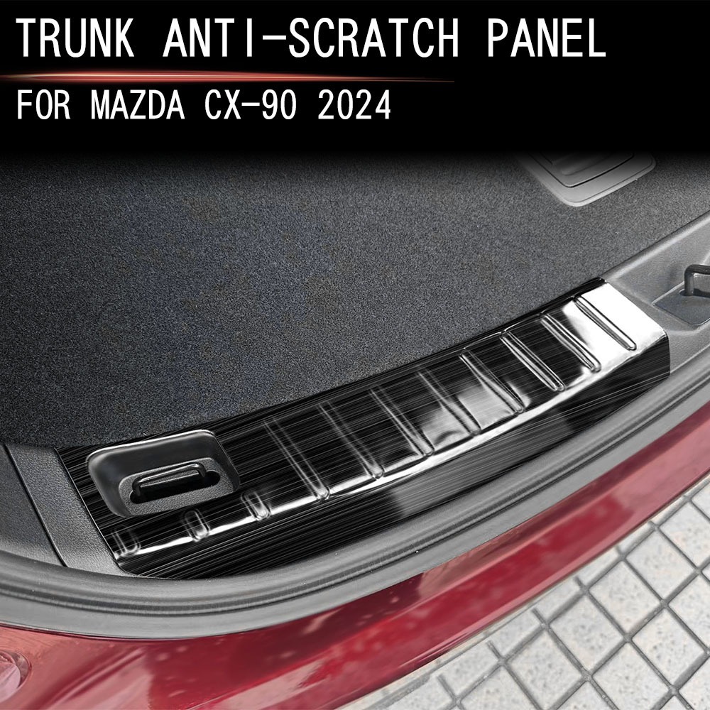 Stainless Steel Rear Bumper Protector, For Mazda CX-90 CX90 Accessories ...