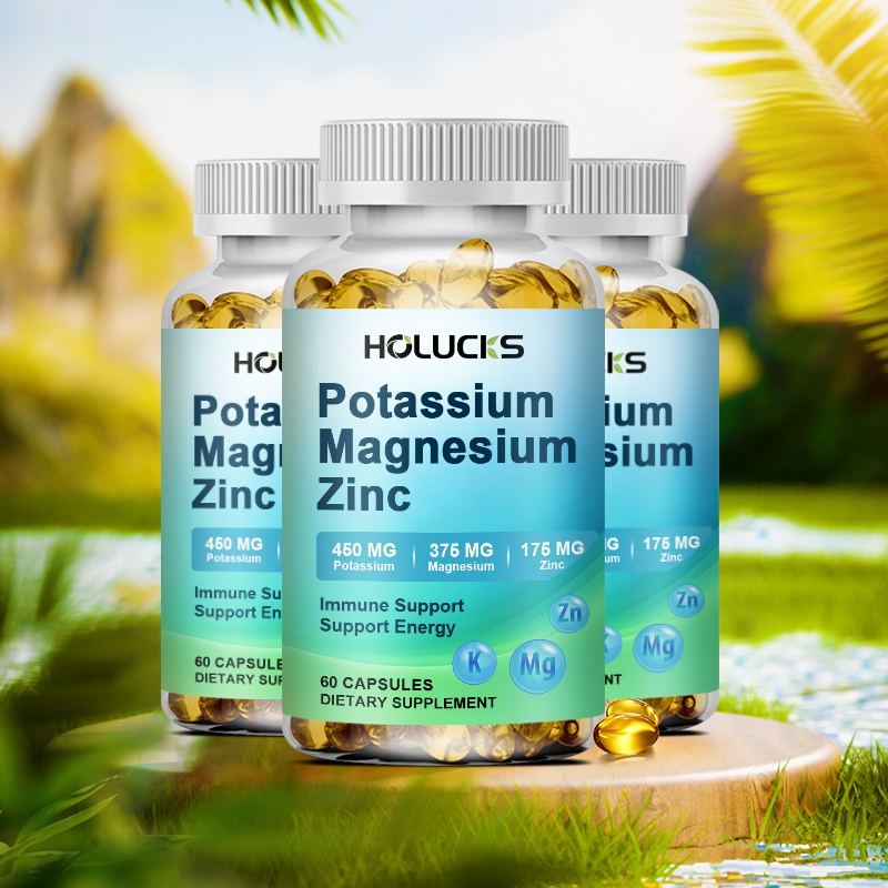 Potassium Magnesium Zinc Supplement, Support Vascular, Bone, Heart ...