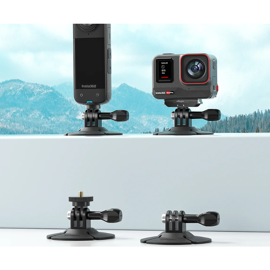 aMagisn For Insta360 Go 3S/X5/X4 X3/Ace Pro Camera Flexible Adhesive Base Sticker Mount ...