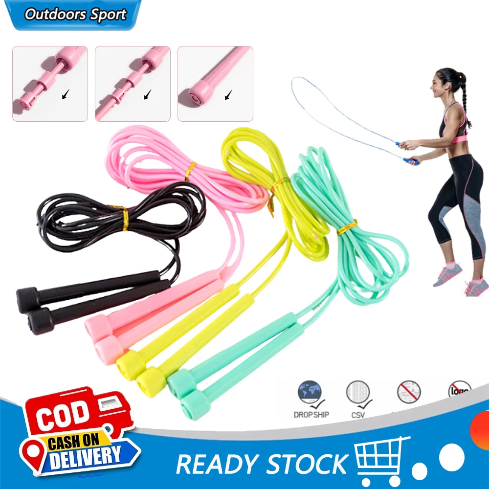 Speed Jump Rope Professional Racing Skipping Rope Adult Child Gym PVC ...
