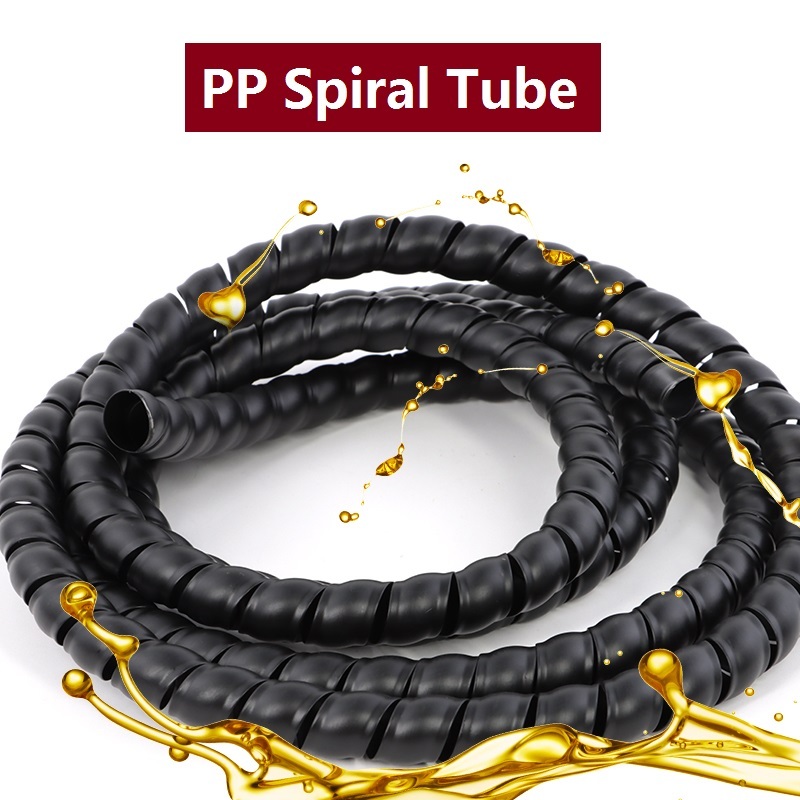 PP Spiral Tube Corrugated Tube Wire Harness Protection Flame Retardant ...