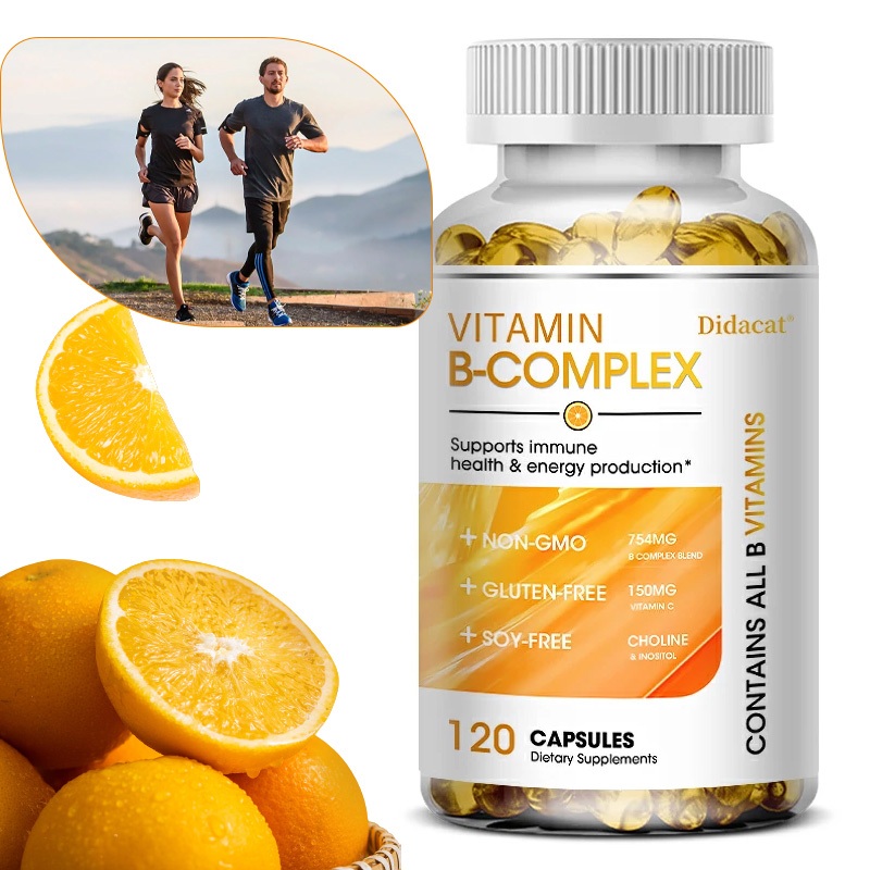 Vitamin B Complex Complete Supplement Biotin (B12, B1, B2, B3, B5, B6 ...