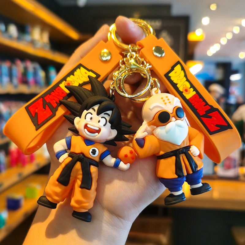 New Dragon Ball Keychain Cartoon Sun Wukong Doll Pendant Gift Key ring ...