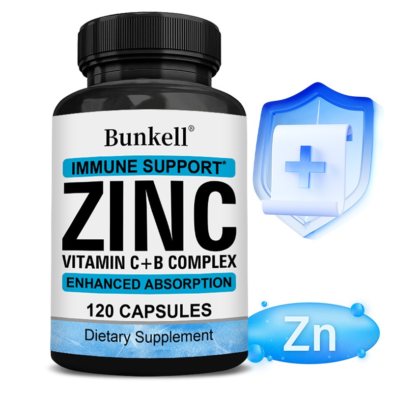 Zinc, Vitamin C + B Complex - Enhanced Absorption - Balances Free ...