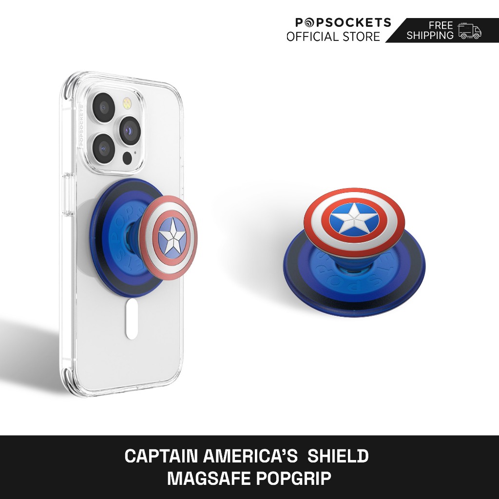 PopSockets Captain America's Shield PopGrip for MagSafe | The Premium ...
