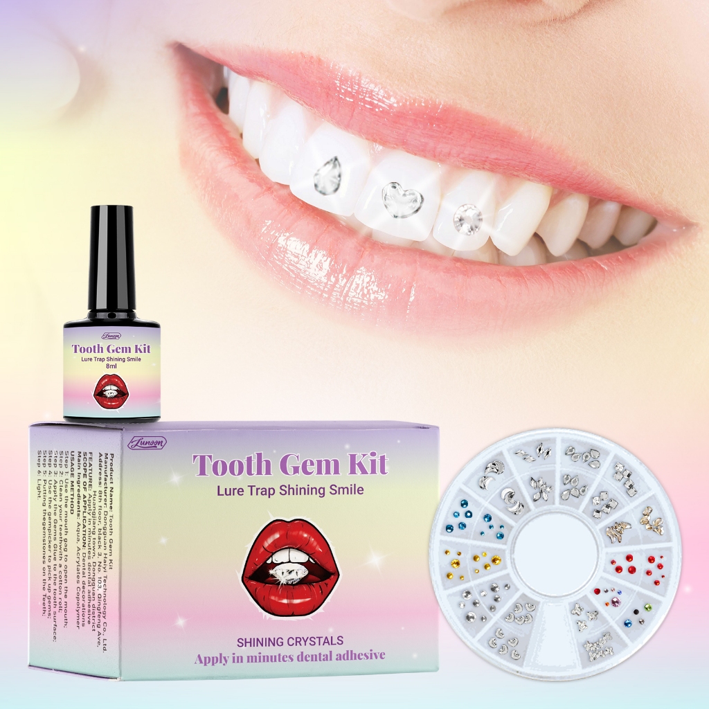 GROEI Tooth Gem Kit DIY Crystals Jewelry Kit Teeth Gems Kit ...