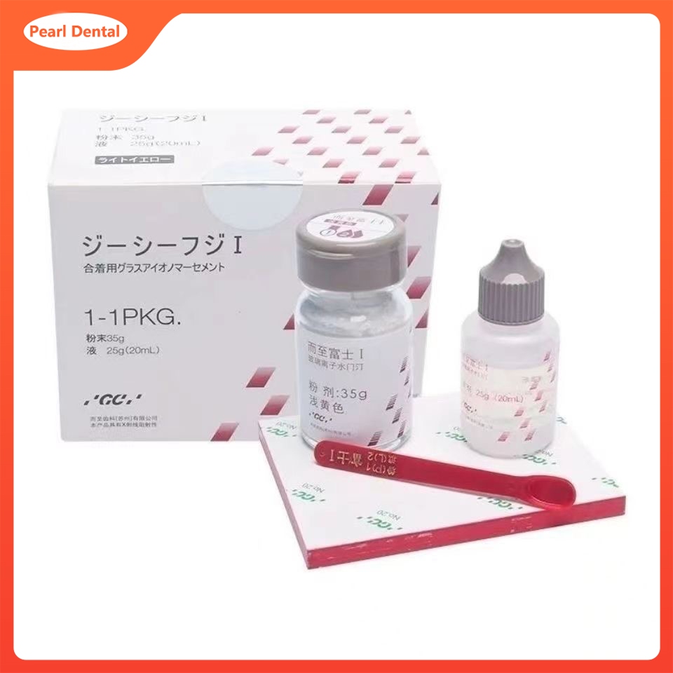 GC FUJI 1 glass ionomer oral Dental adhesive material 35g + 20ml ...