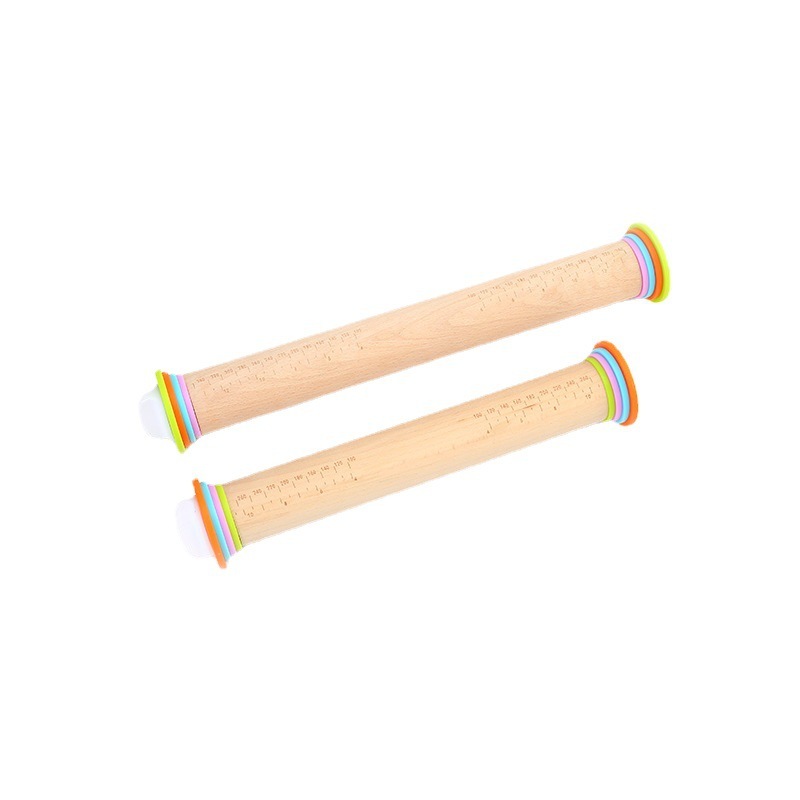 Bakeware Pastry Rolling Pins Graduated Wooden Flour Sticks Dough Roller ...