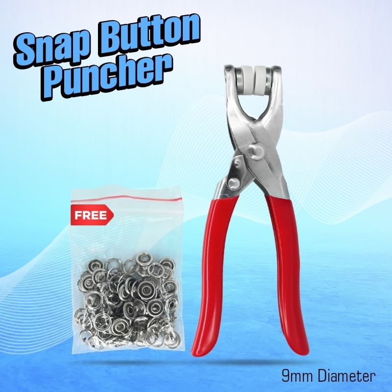100 Set Snap Button Pliersn tools Set with storage box Metal Snap ...